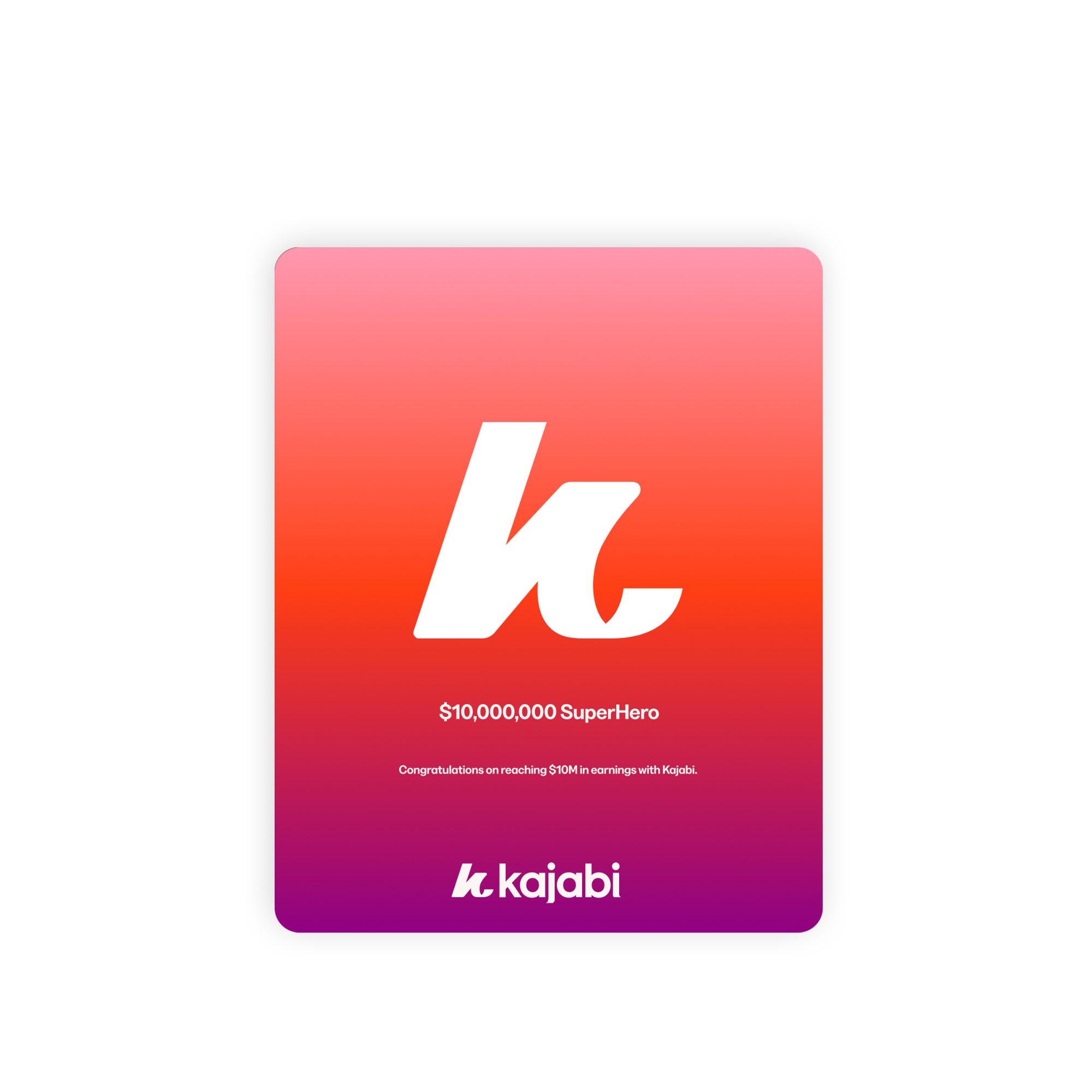 Kajabi Hero 10m Milestone – Kajabi Hero Store